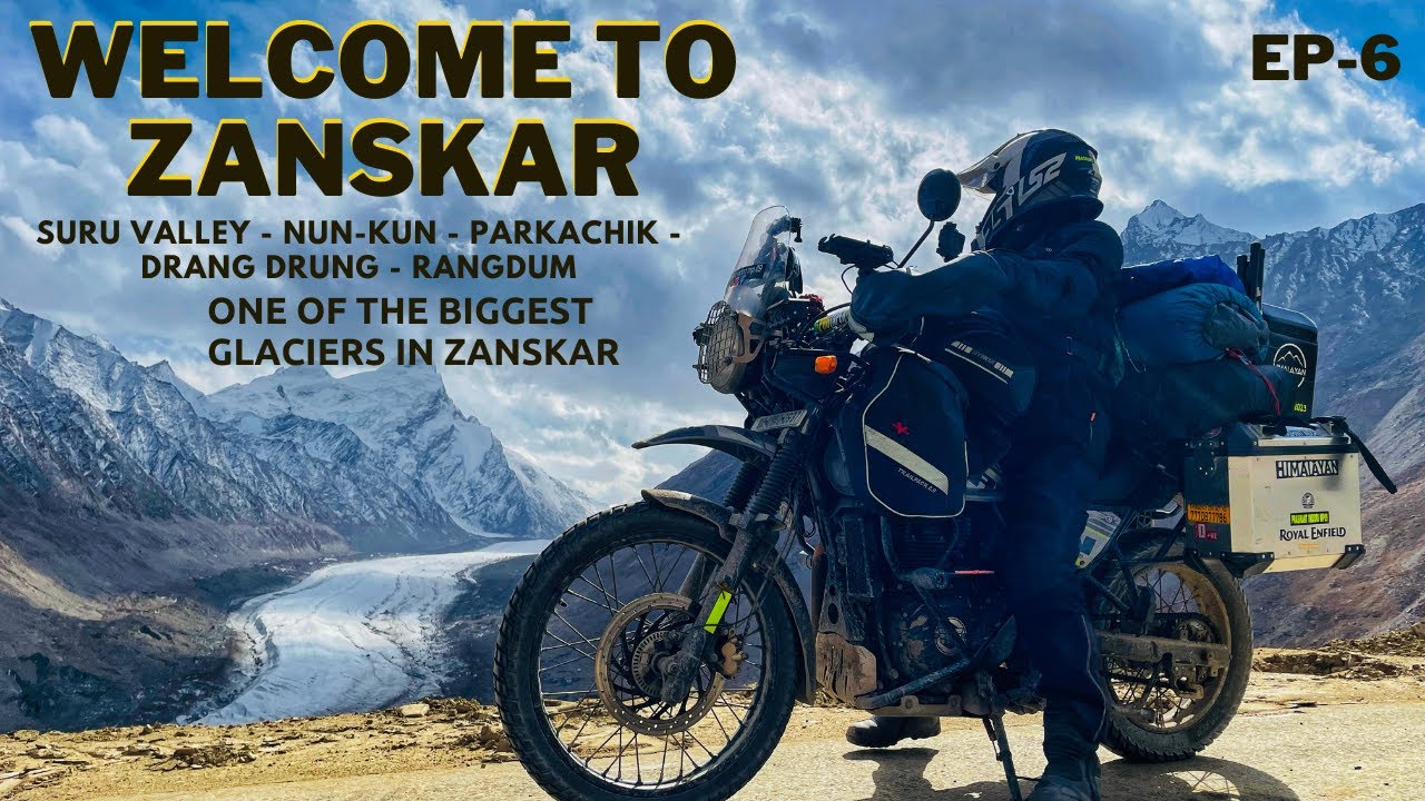 SANKOO TO PADUM | ROAD TO ZANSKAR ONE OF THE BIGGEST GLACIER IN ZANSKAR ...