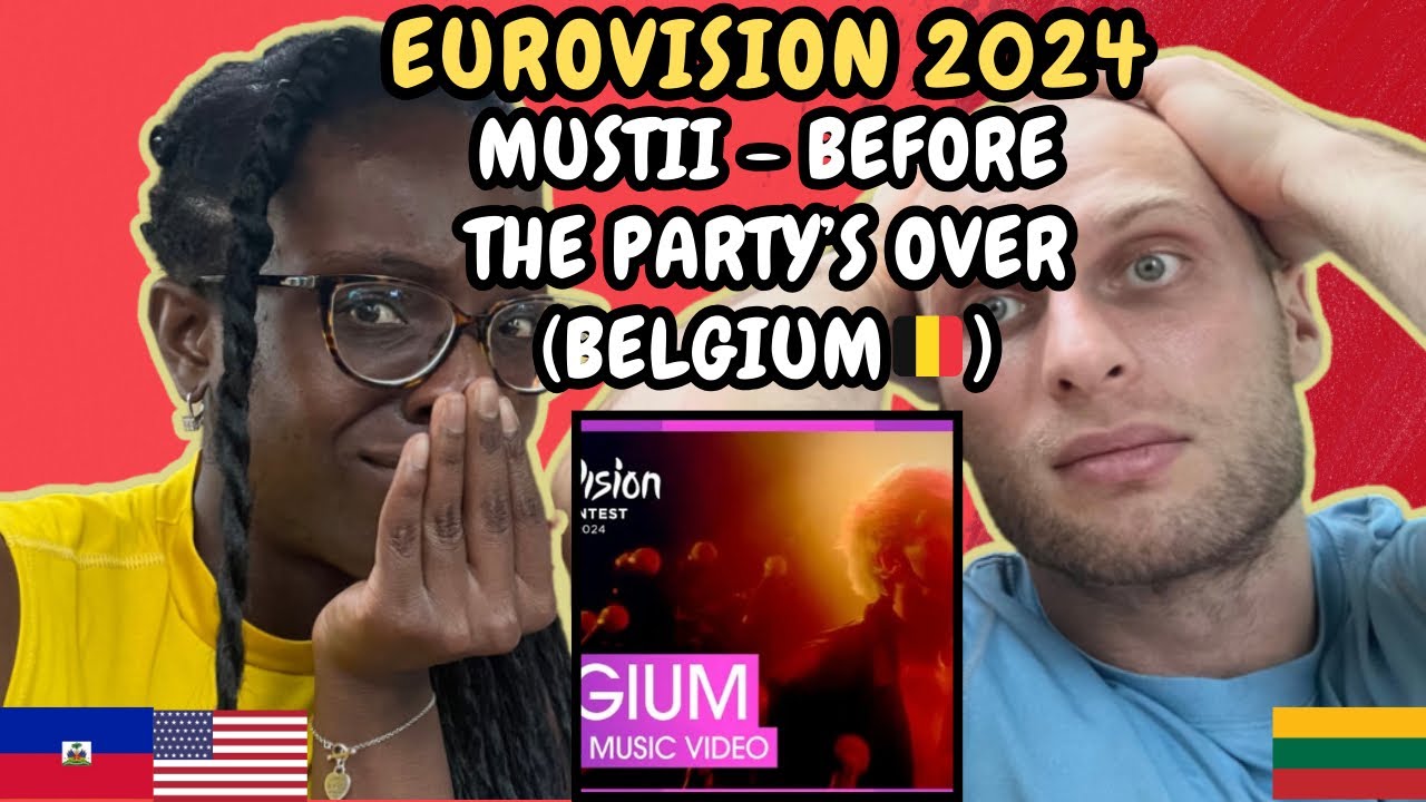 Mustii - Before The Party's Over Reaction (Belgium🇧🇪 Eurovision 2024 ...