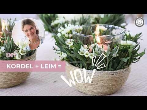 DIY - 1000 DEKO-MÖGLICHKEITEN MIT NUR 1 TECHNIK - So geht's - nur mit Kordel & Leim