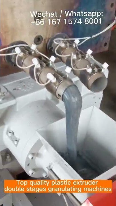 Plastic extrusion Line, scrap plastic extruder machines - YouTube