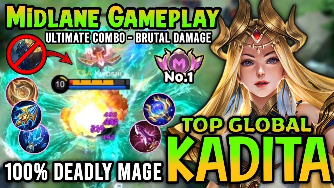Supreme 1 Kadita!! Top 1 Global Kadita Best Build 2023 | Gameplay ...
