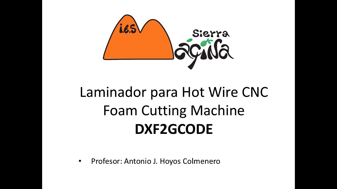 Laminador para Hot Wire CNC Foam Cutting Machine DXF2GCODE - YouTube