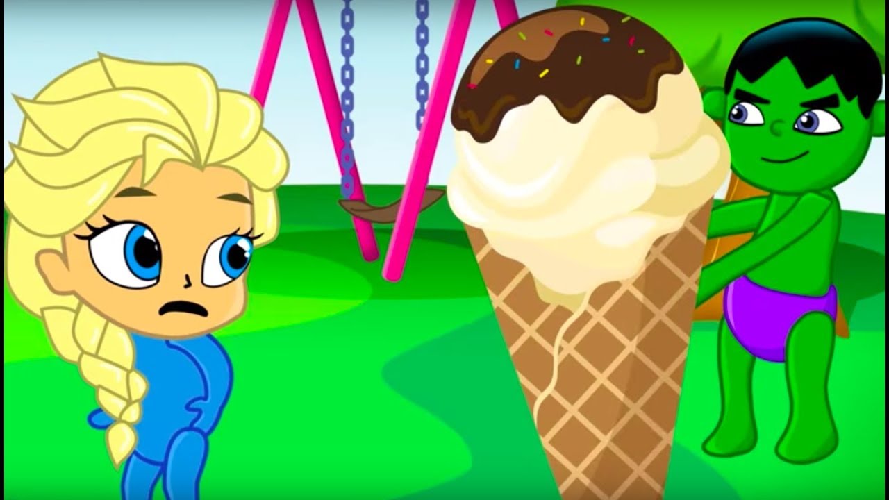 ¡QUÉ HELADO MÁS EXAGERADO SUPERHÉROE BEBÉ! Dibujos Animados para niños ...