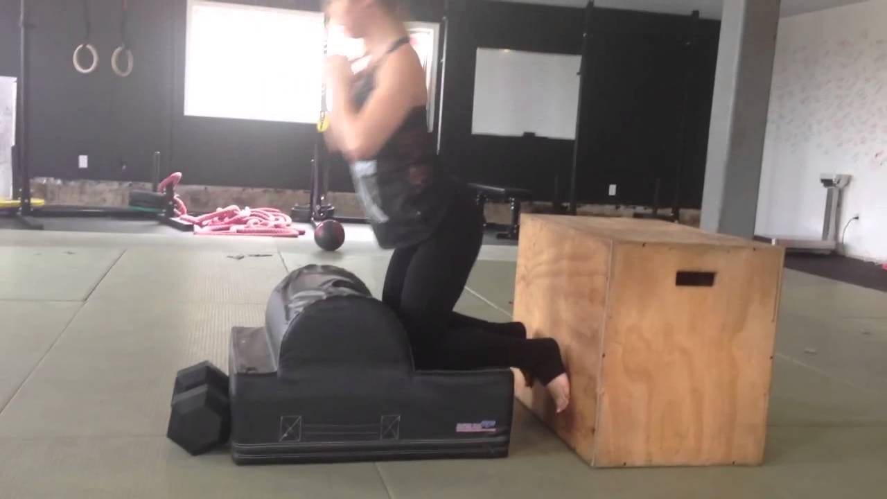 Rob Portable Glute Ham Raise Steph - YouTube