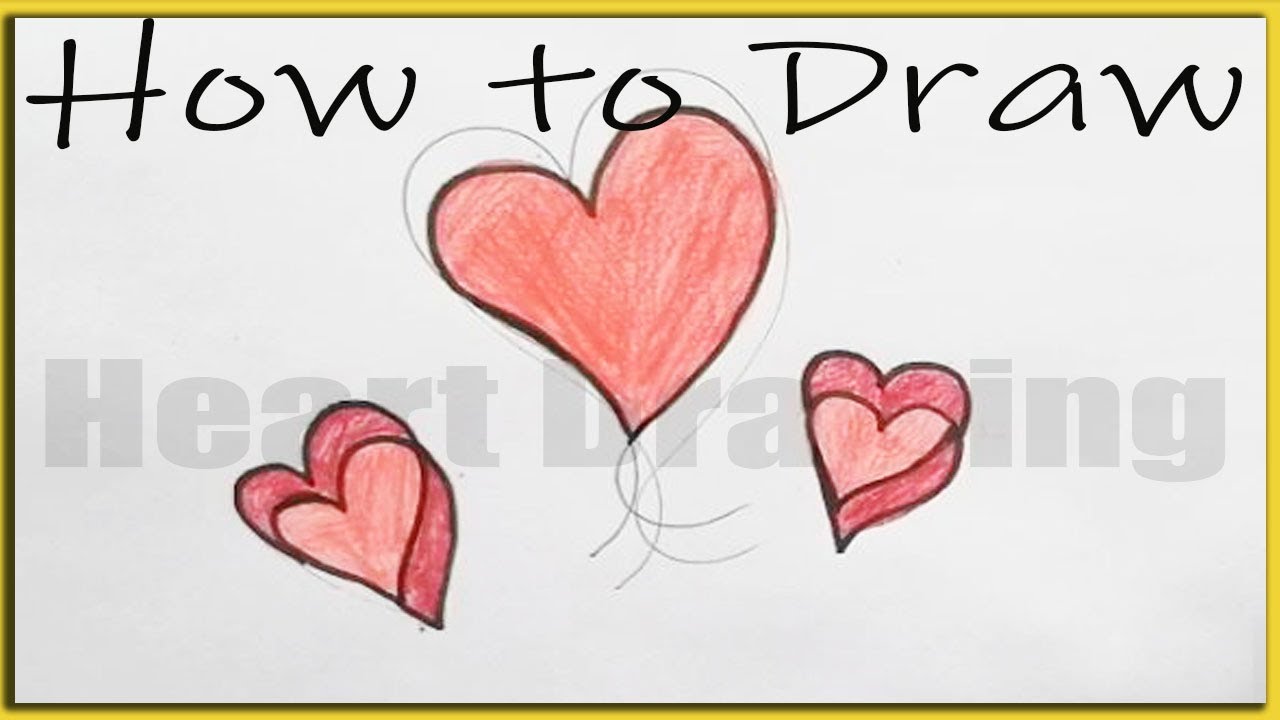 How To Draw A Heart Step By Step 💖| Heart Drawing | Simple Drawing ...