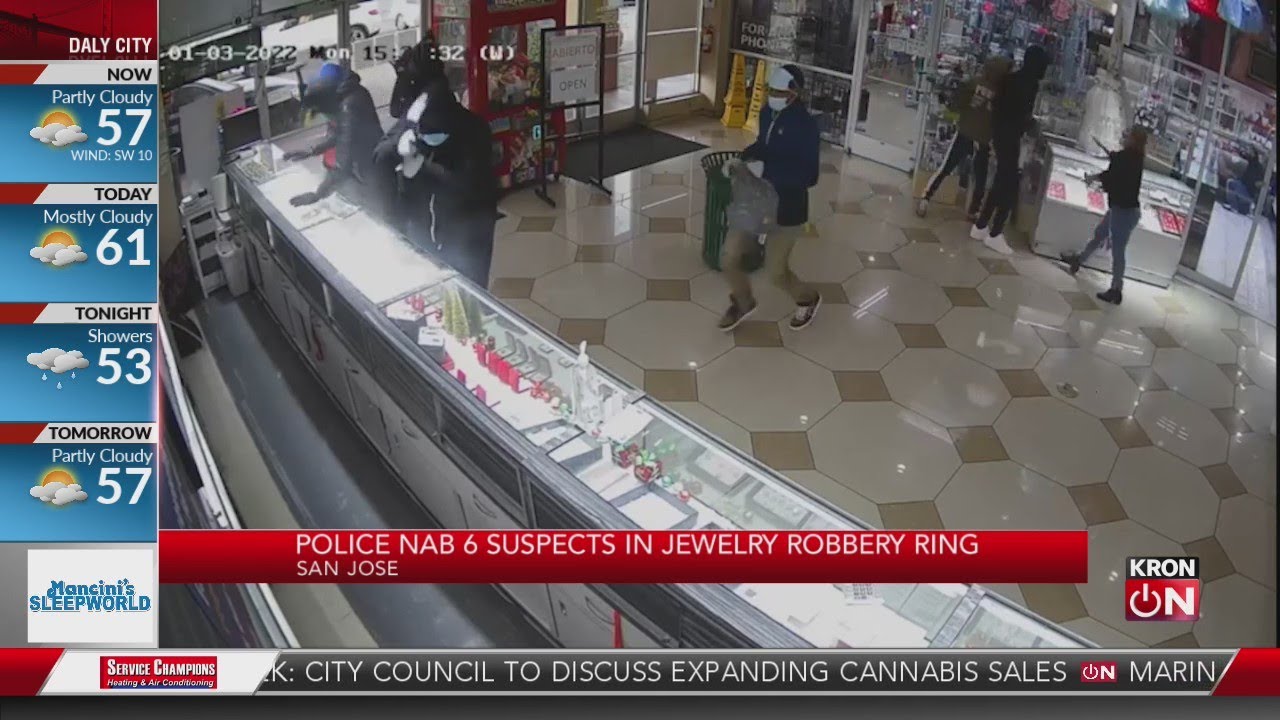 Police nab 6 suspects in jewelry robbery ring - YouTube