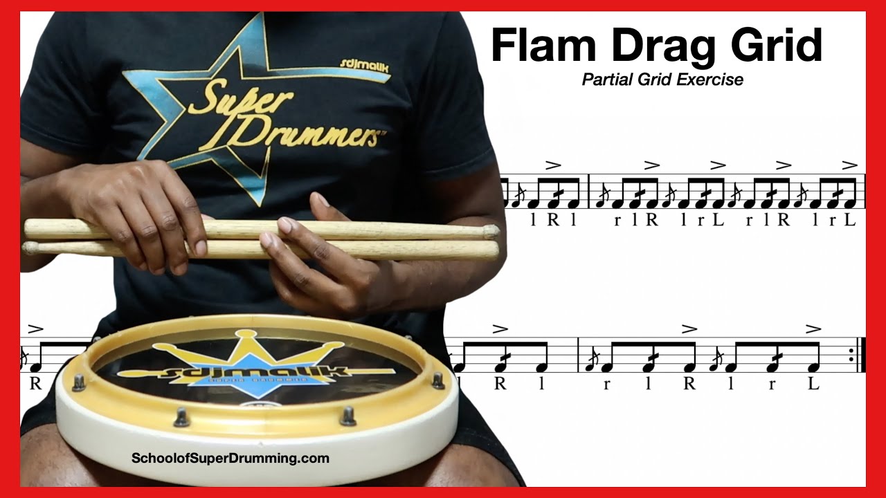 ADVANCED FOR DRUMMERS | Flam Drag Grid + Breakdown - YouTube