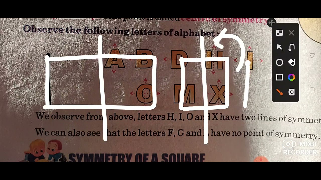 how to draw #line of symmetry / letter of English alphabet which have ...