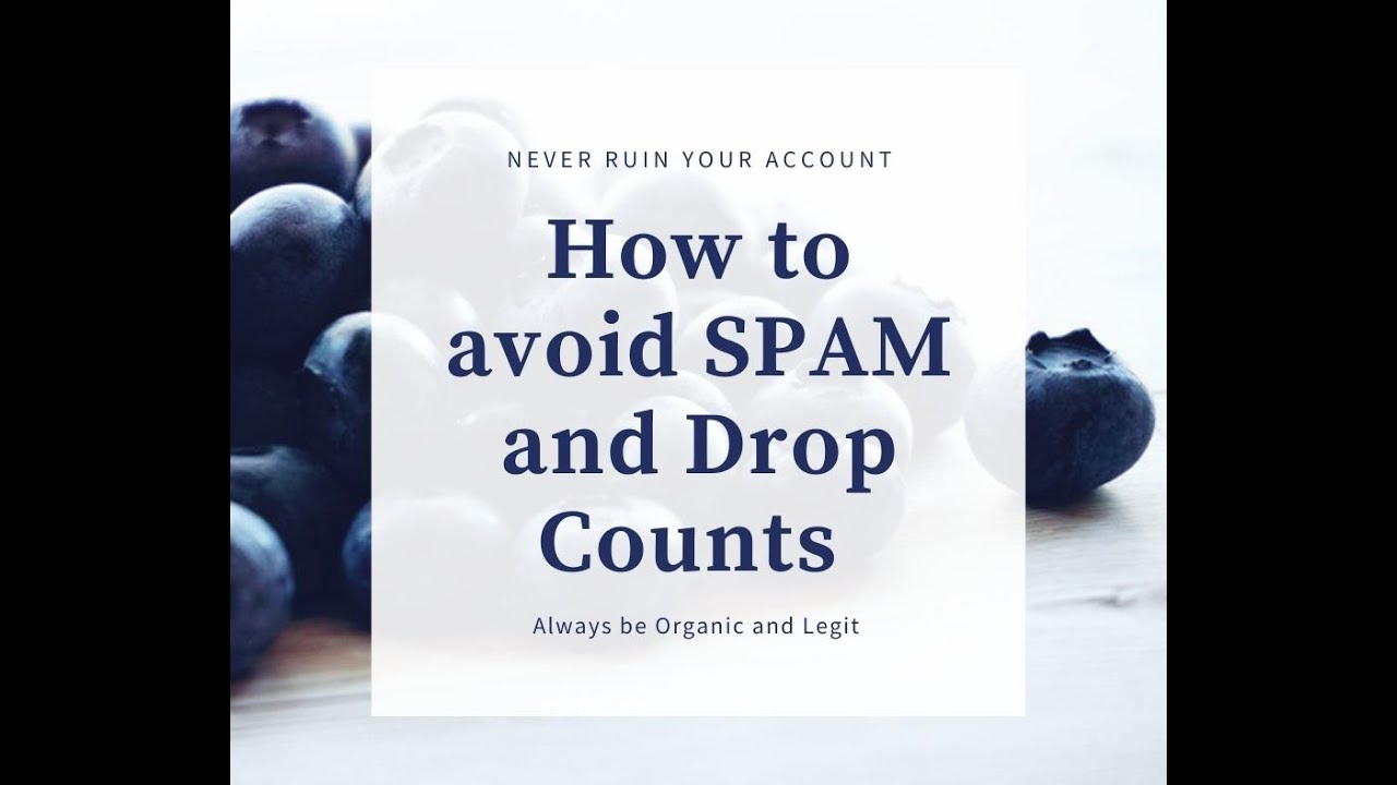 How to avoid Spam and Drop counts on your youtube channel - YouTube