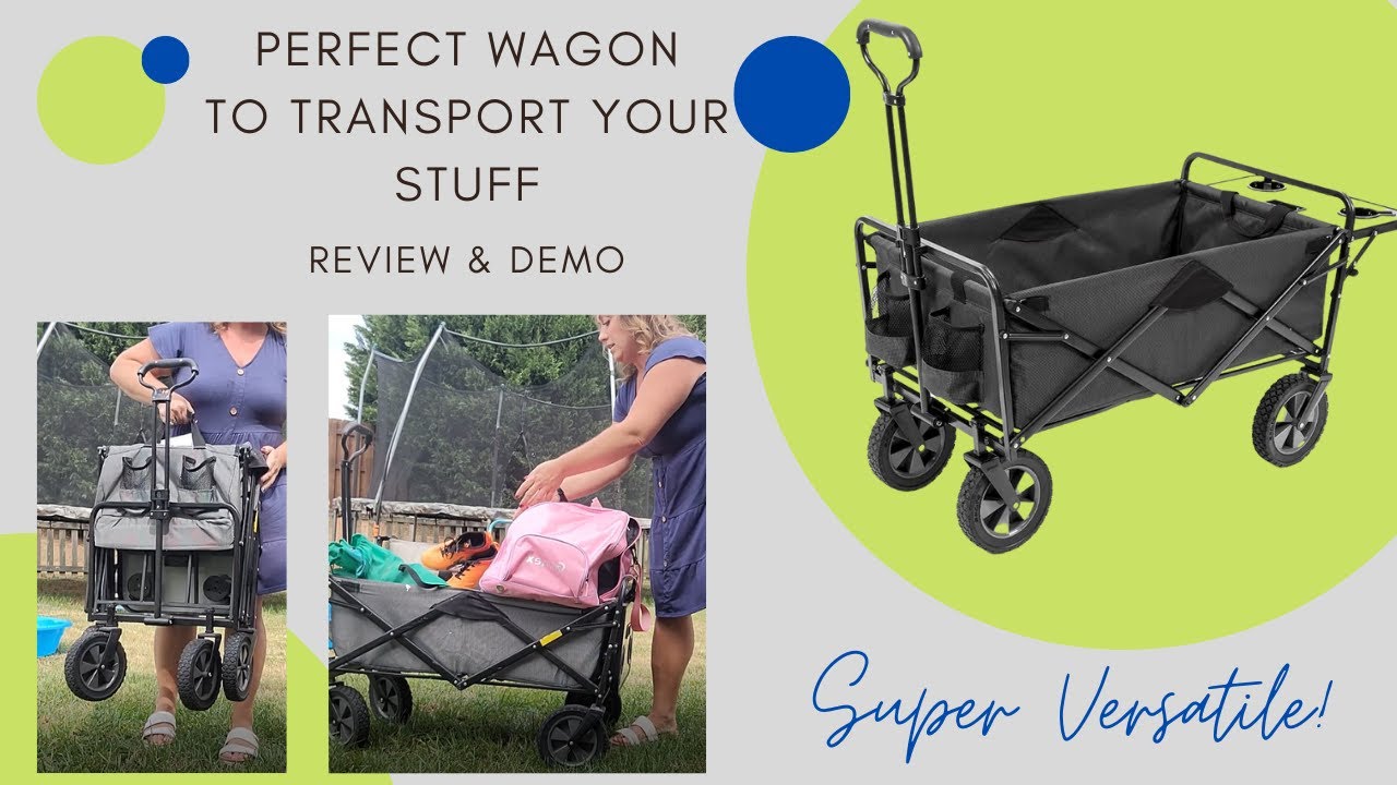 Mac Sports Collapsible Outdoor Utility Wagon with Folding Table and ...
