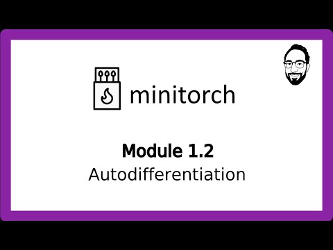 MiniTorch - Autodifferentiation (1.2) - YouTube