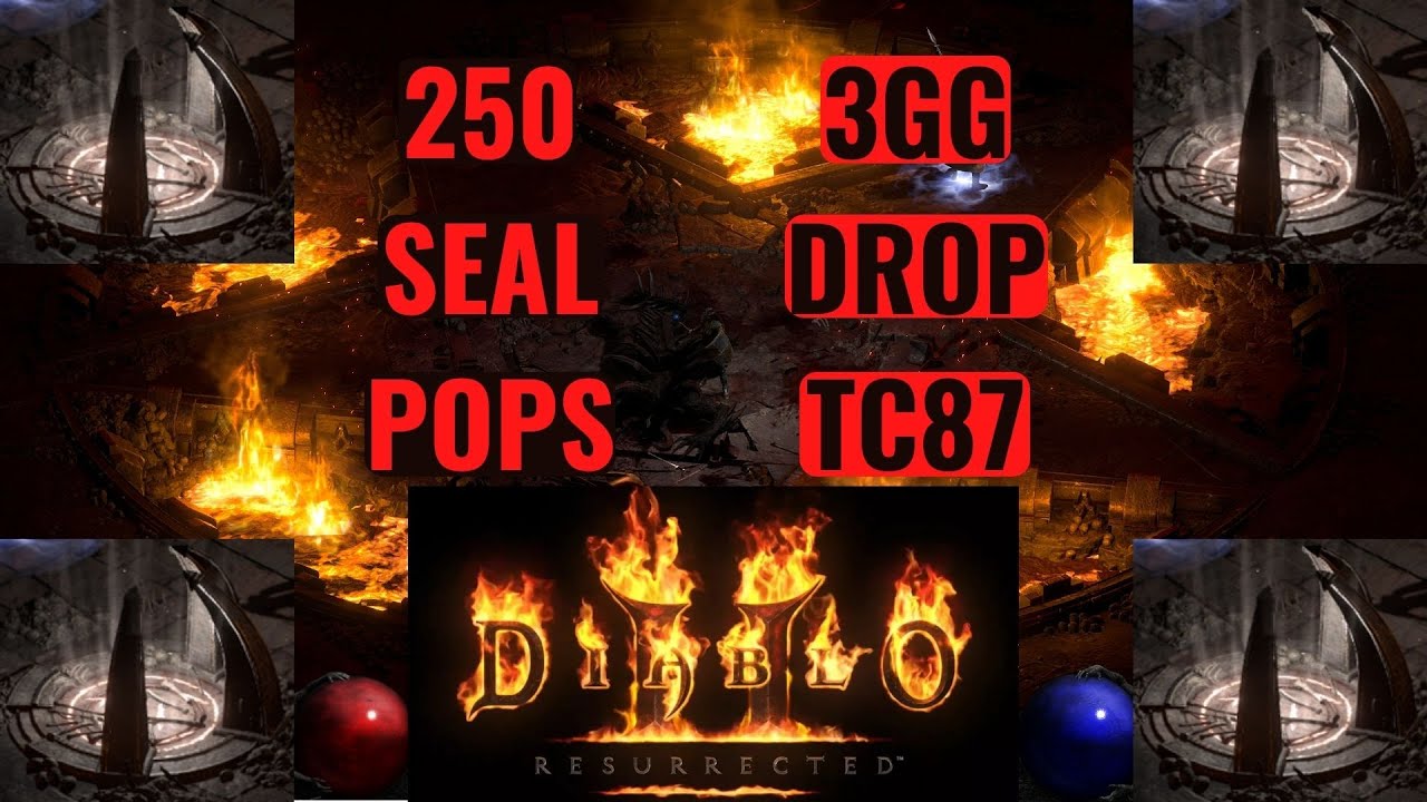 Diablo 2 Resurrected. D2R Online INSANE RNG 250 Chaos Seal Pops ...