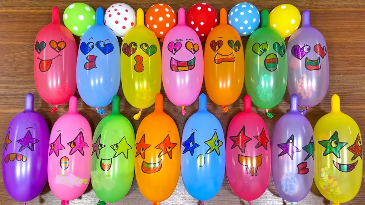 Making GLOSSY slime with FUNNY BALLOONS ?!! Satisfying Slime Taylor RS ...
