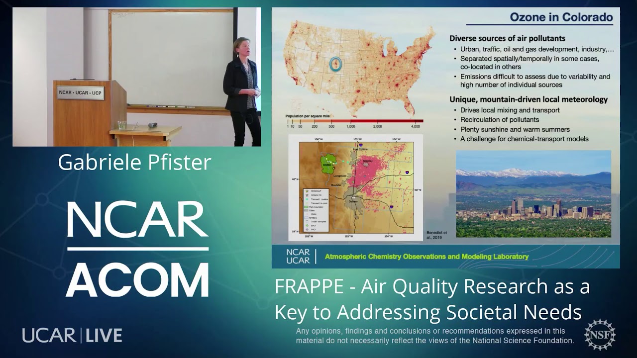 Gabriele Pfister: FRAPPÉ - Air Quality Research as a Key to Addressing Societal Needs - YouTube