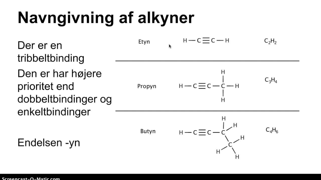 Navngivning af organiske molekyler - YouTube