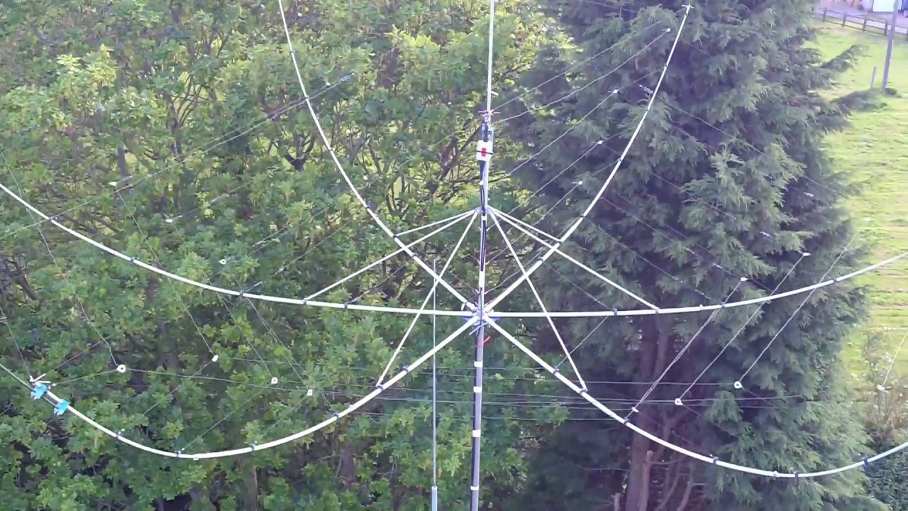 G3TXQ Hex beam on a home brew mast. - YouTube