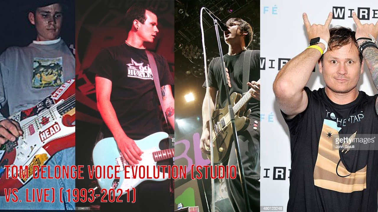 Tom DeLonge Voice Evolution (Studio vs. Live) (1993-2021) - YouTube