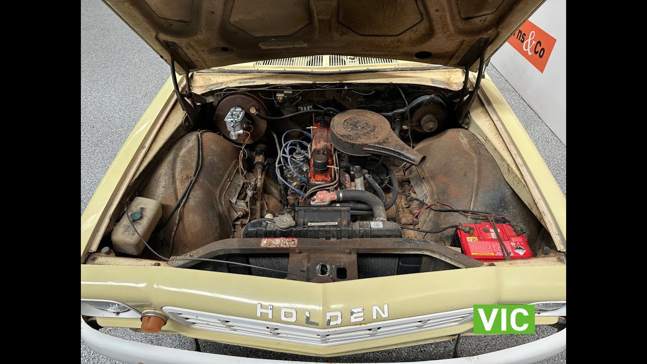 1973 Holden HQ One Tonner - Engine Video - YouTube