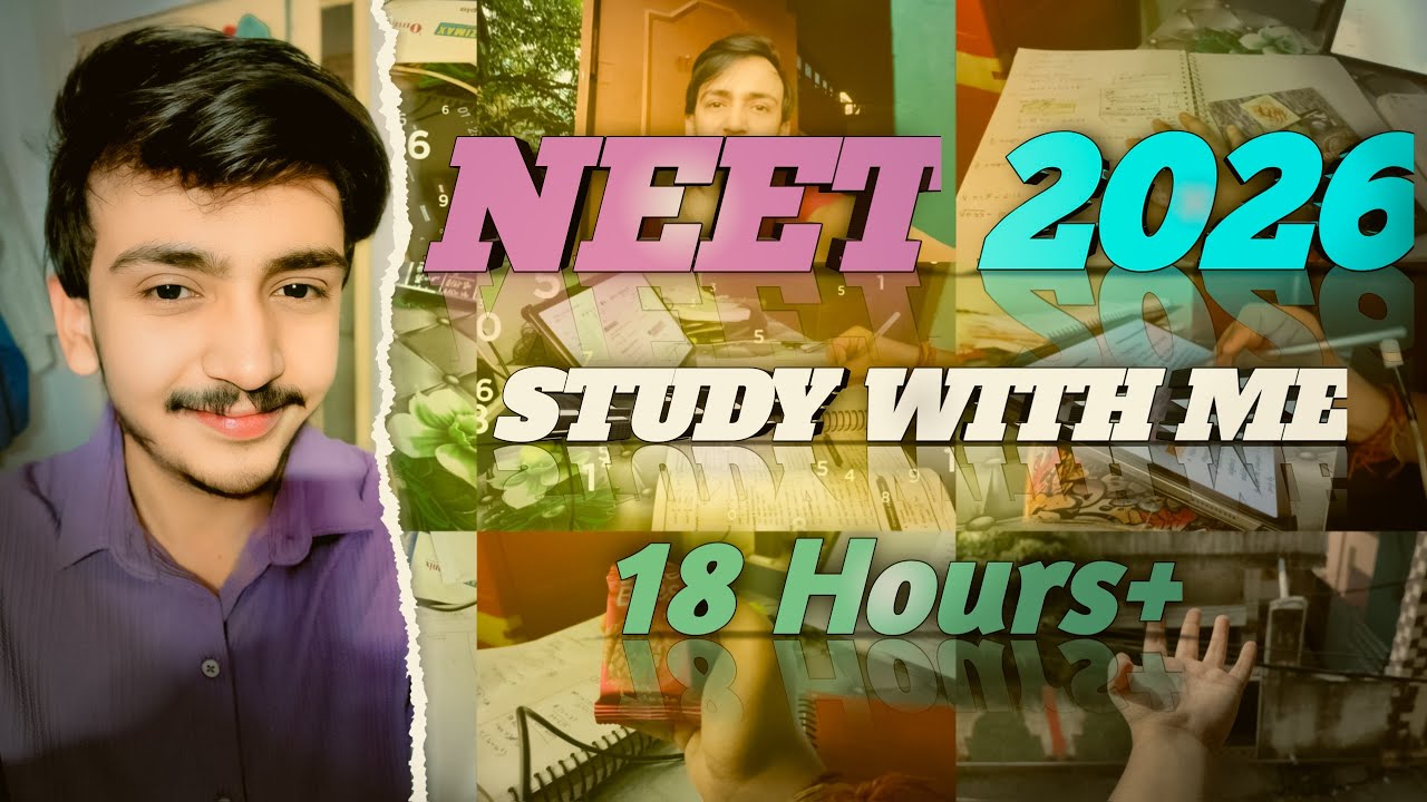No Sleep, Just Study 😤 | 18 Hours NEET 2026 Grind - YouTube
