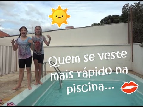 Desafio na Piscina 4 - Quem se veste mais rápido!!!