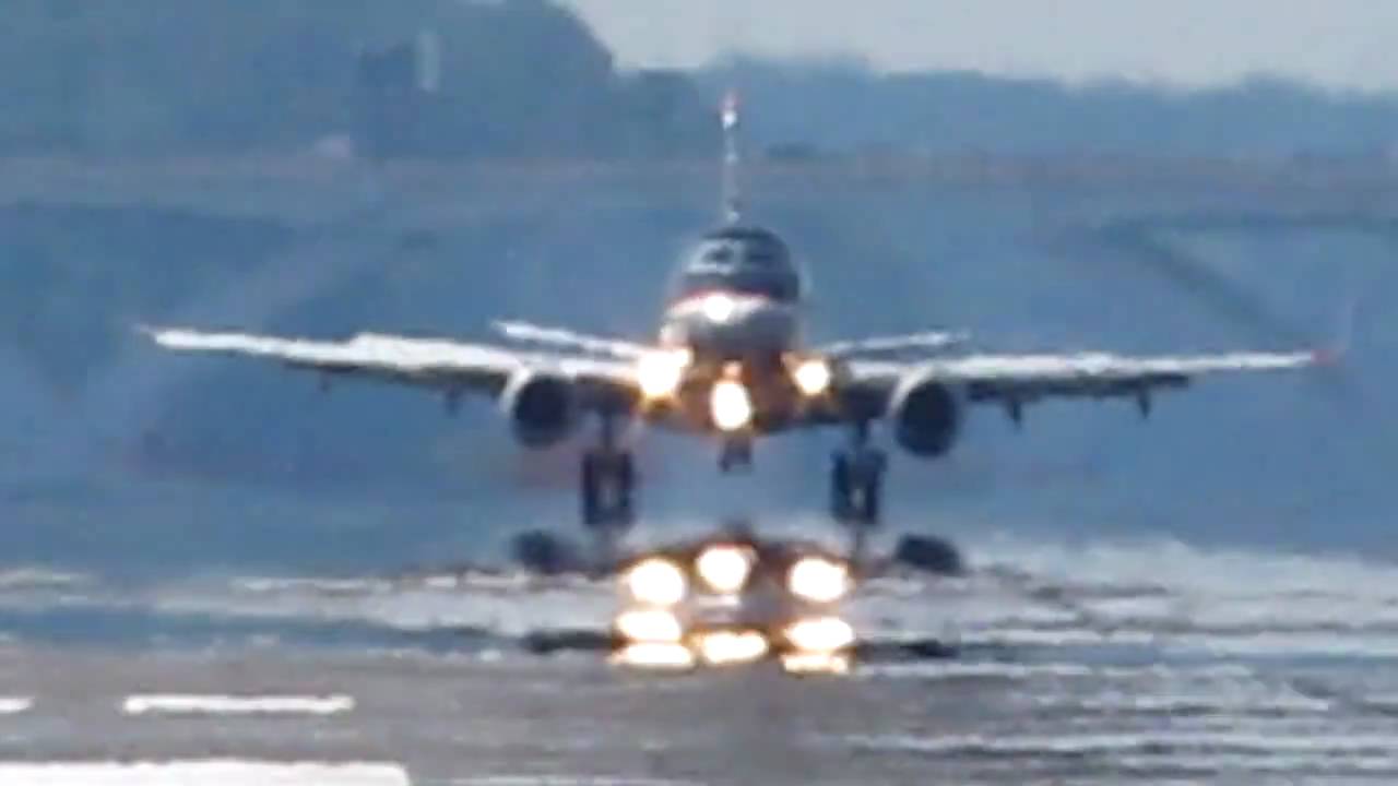 US Airways Express Bombardier CRJ-200 and Embraer ERJ-170-200 - YouTube