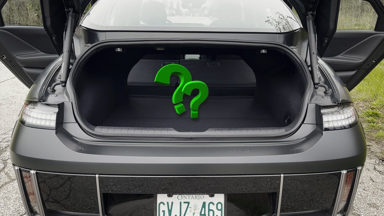 Hyundai Ioniq 6 Trunk Measurements, Liftgate and Folding 2nd Row Seats ...