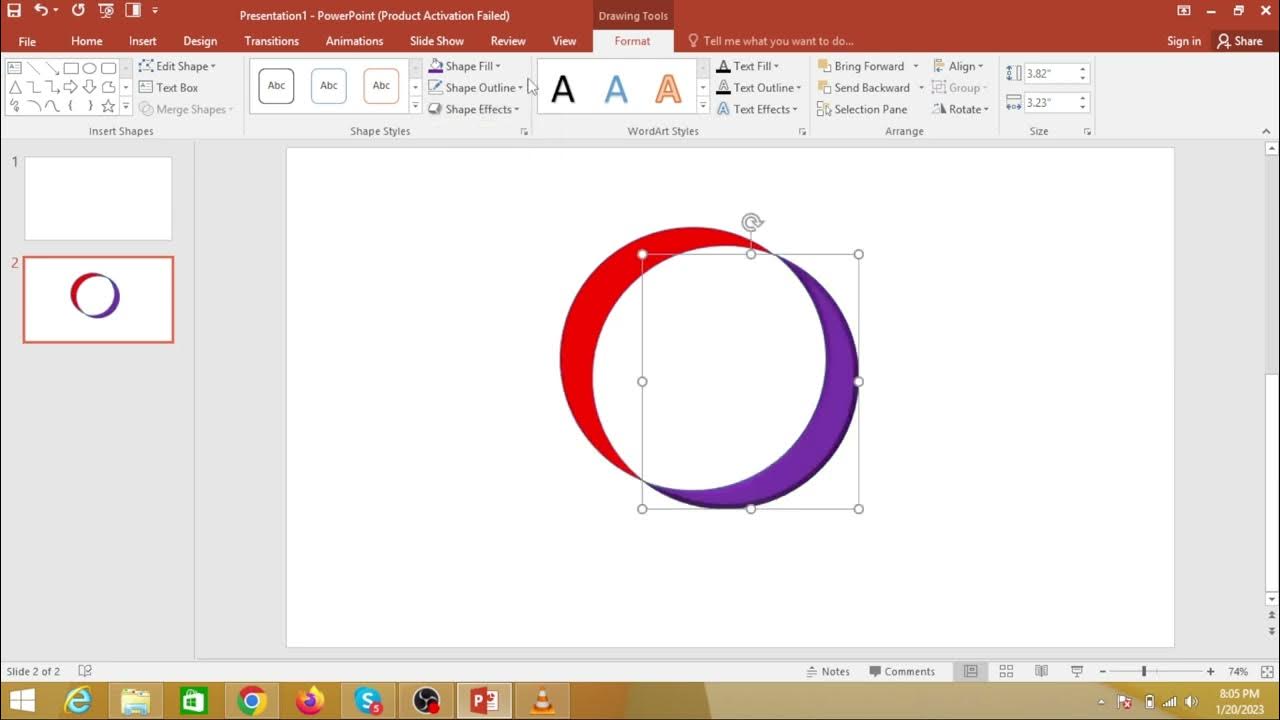 how to make logo in powerpoint 2016@C-TECH - YouTube