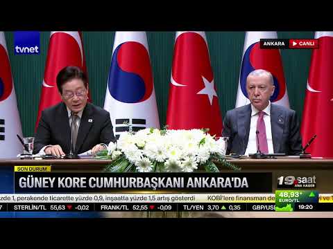 Cumhurbaşkanı Erdoğan, Güney Kore Devlet Başkanı Lee ile basın açıklamasında konuştu!