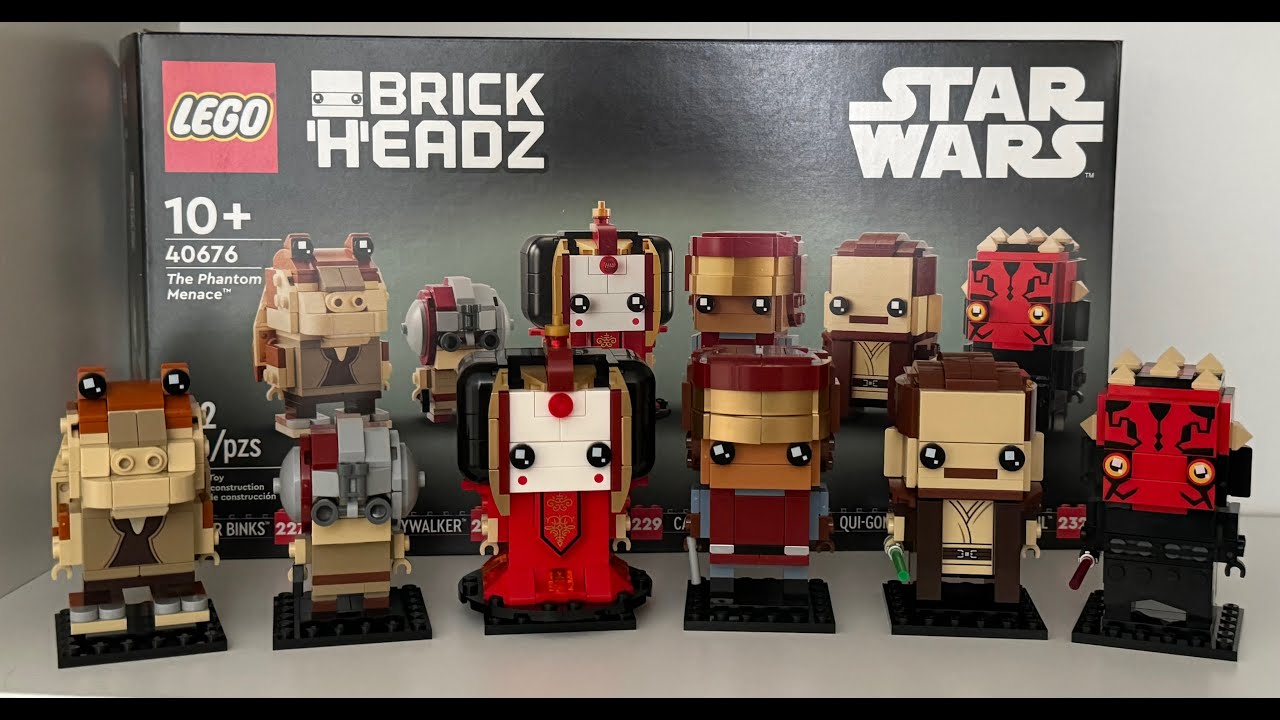 LEGO THE PHANTOM MENACE BRICKHEADZ BUILD & REVIEW - YouTube
