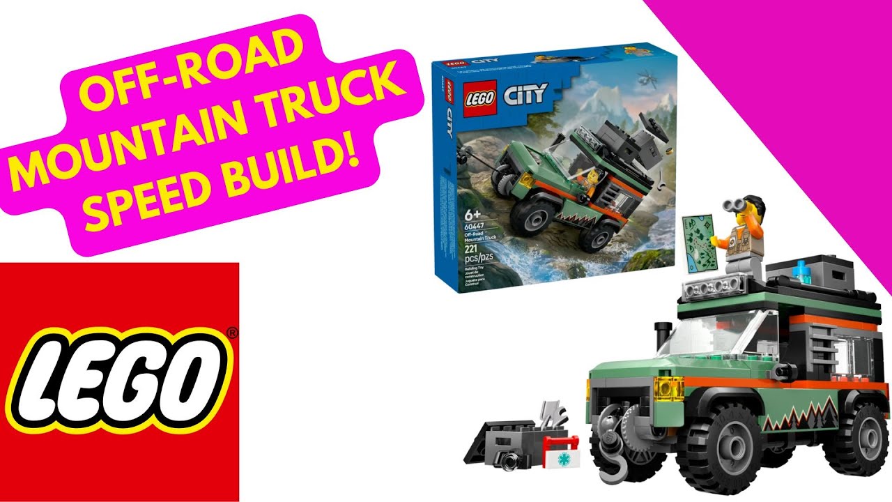Speed Building the LEGO Off-Road 4x4 Mountain Truck At 8X the Normal ...