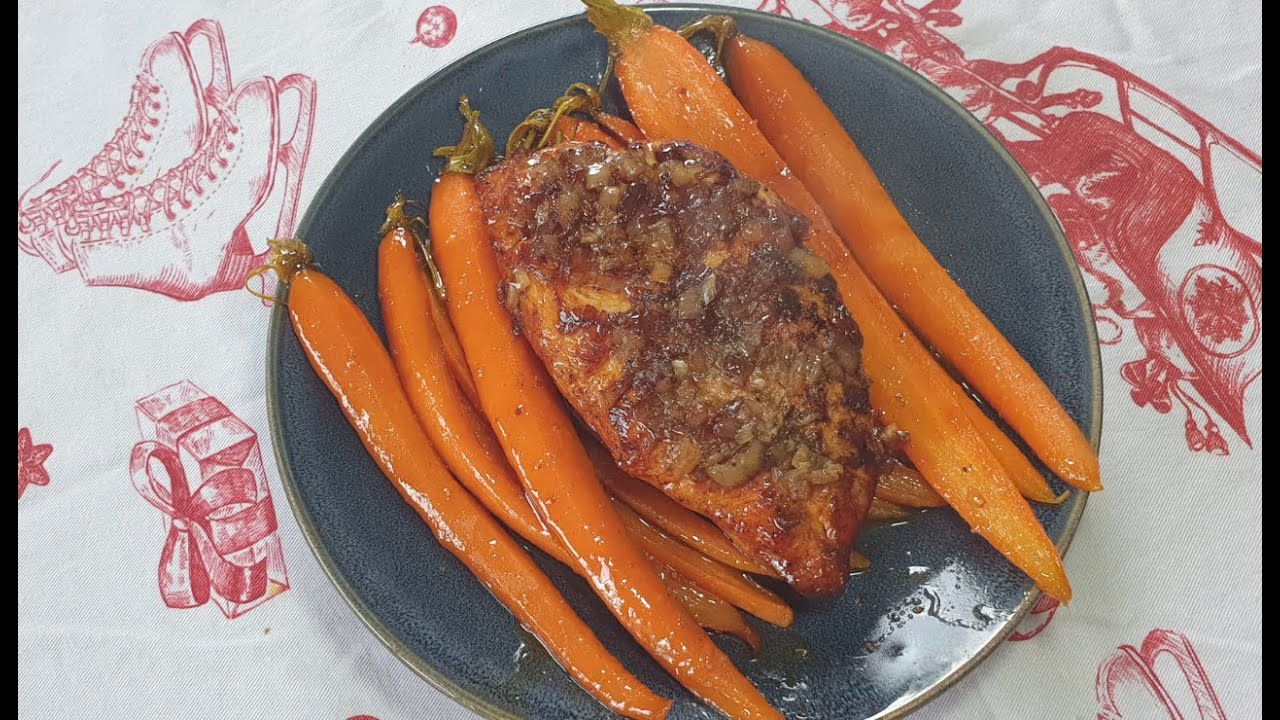 Tous en cuisine : Filet de chapon farci au foie gras, laqué au miel de ...