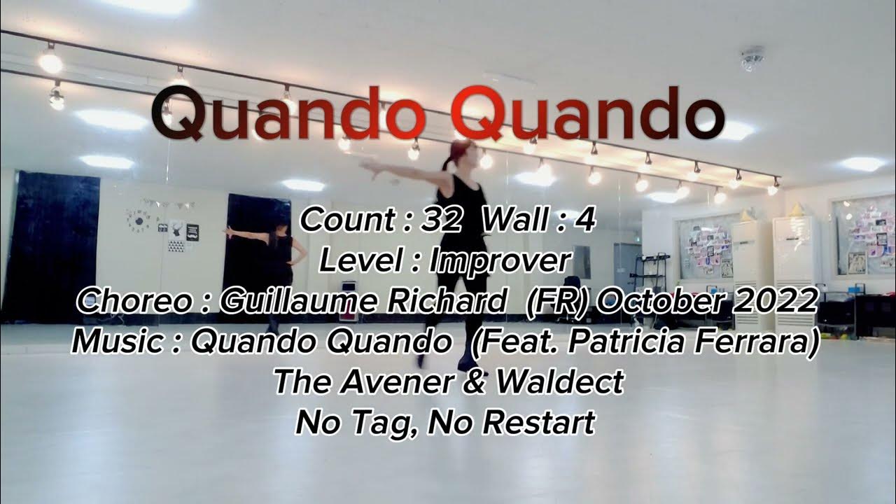 Quando Quando Line Dance/Improver/초중급라인댄스 - YouTube