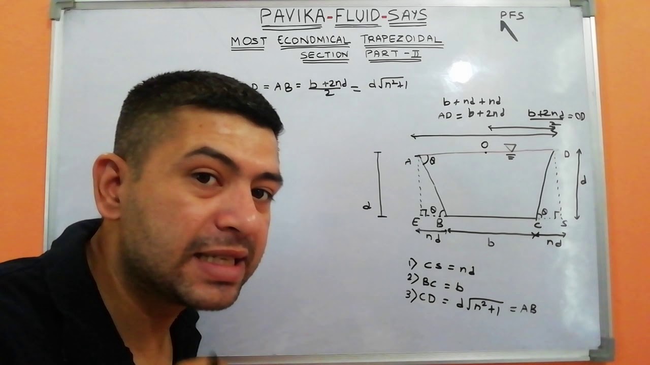 Design of most economical trapezoidal channel part II - YouTube