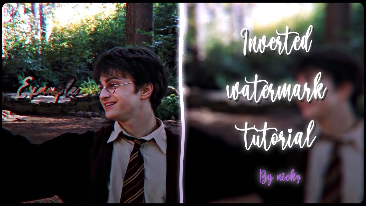 Inverted watermark tutorial on After effects - YouTube