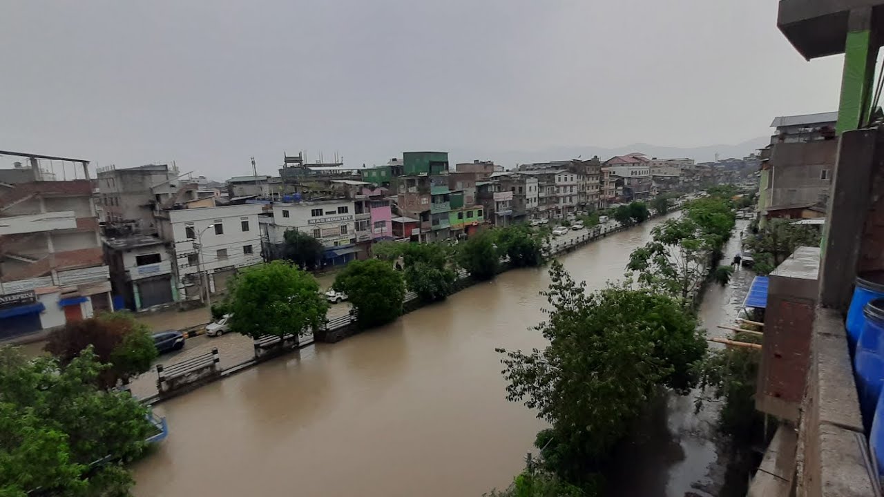 Imphal Nambol River overlaping Due to heavy Rainfall🦺🏴‍☠️|Wahengbam ...