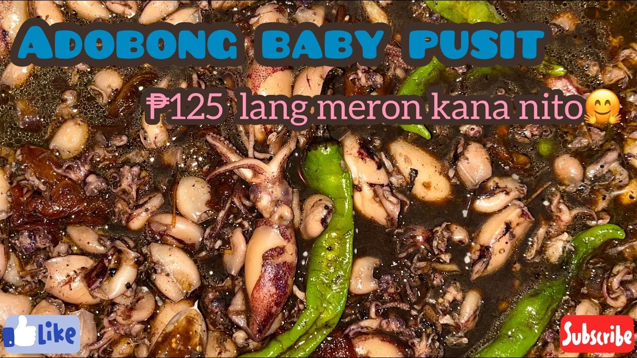 Adobong Baby Pusit| Easy to cook| Naynay&Zoey TV - YouTube