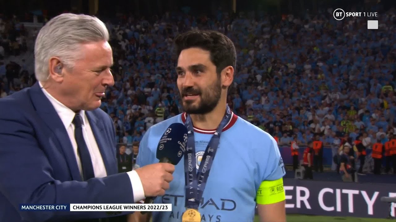 "We Made History!" 🤩 Ilkay Gundogan After Winning The Treble! 🏆🏆🏆 # ...