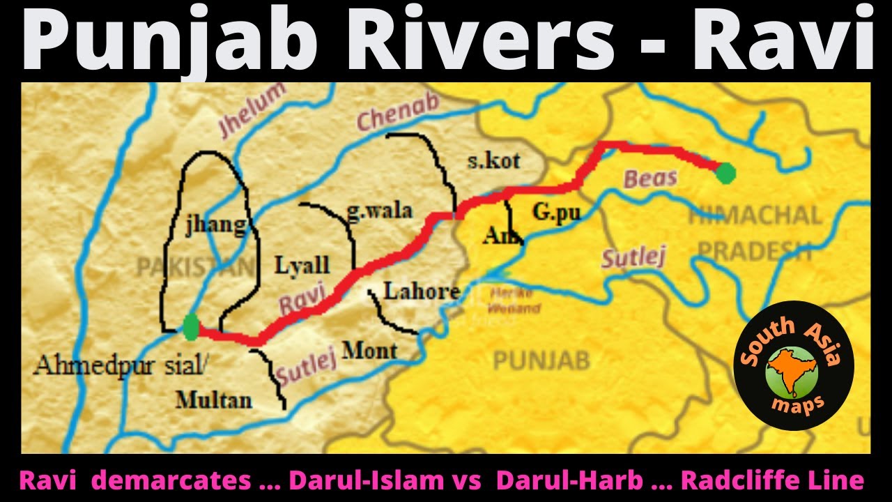Punjab geography : RAVI River : | it is Radcillfe Line for 90 Kms : Jay ...