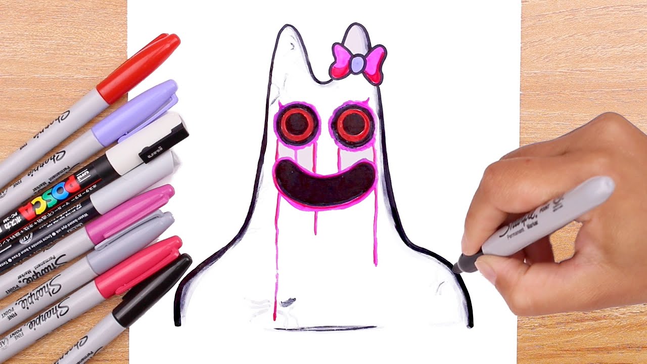 How to draw the new characters in (Banban Garden 2) simply - YouTube