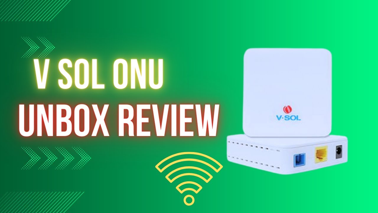 Unboxing And Review Of The V-sol Broadband Internet Connection. - YouTube