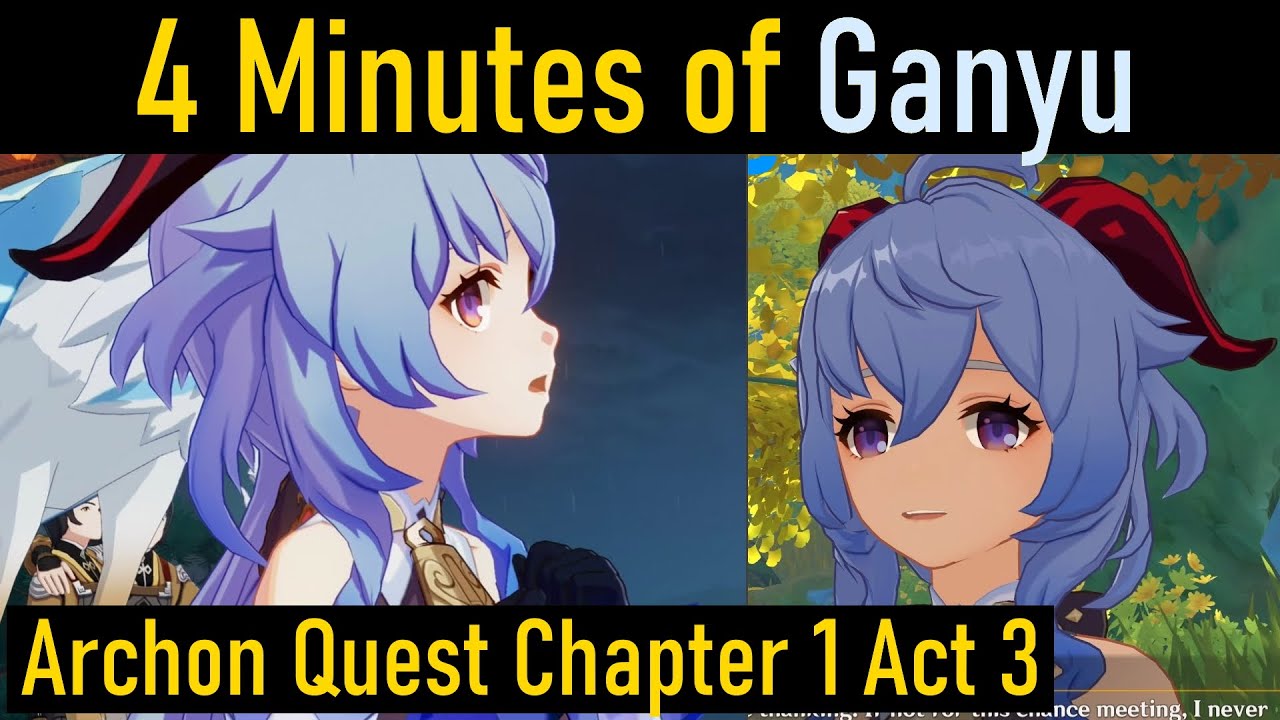[Genshin Impact] Ganyu Cutscenes and Dialogue - YouTube
