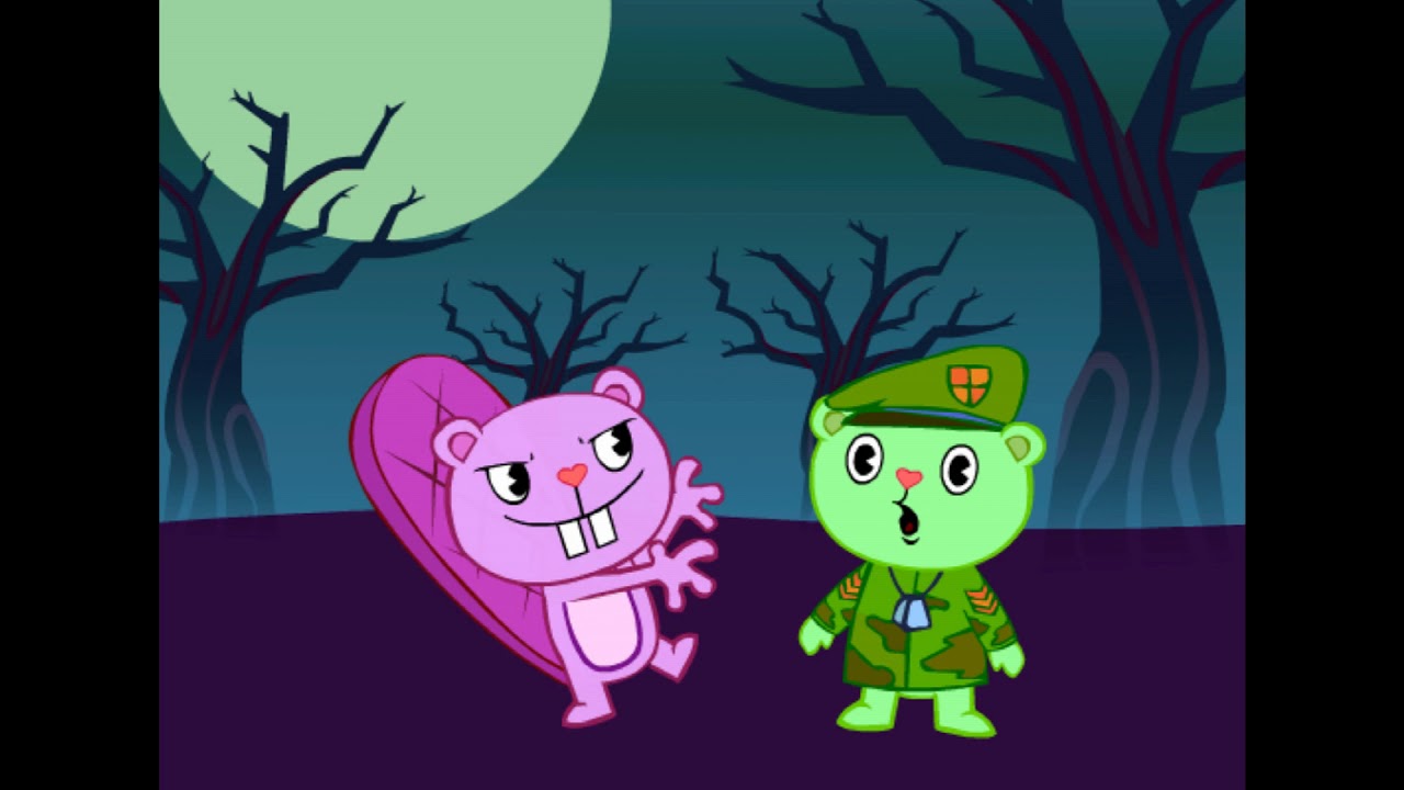 HTF_Toothy Is Trying To Scare Flippy (Fan Requests) - YouTube