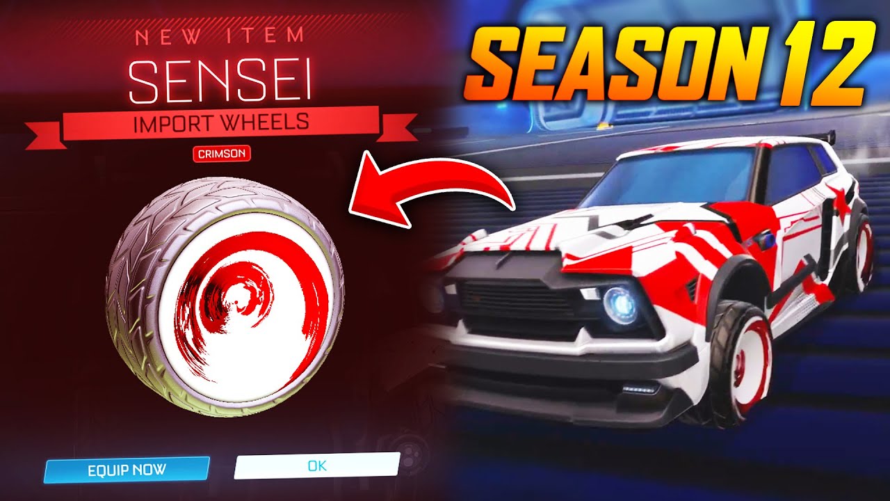 NEW PAINTED SENSEI WHEELS On Rocket League! - YouTube