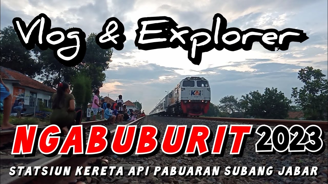 NGABUBURIT || Suasana Ngabuburit distatsiun kereta api Pabuaran-Subang ...
