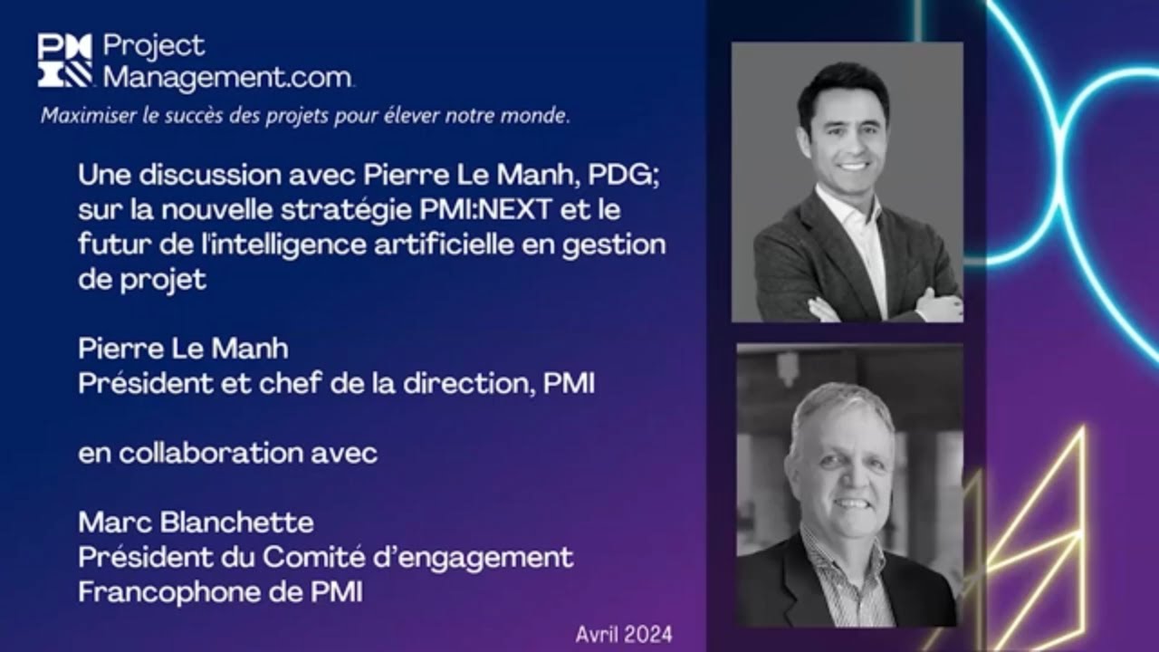 Discussion avec Pierre Le Manh, président et directeur général de PMI ...
