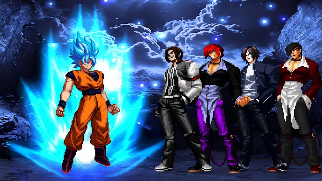 [KOF vs DBZ] Goku vs Kyo Kusanagi and Iori Yagami Team - YouTube