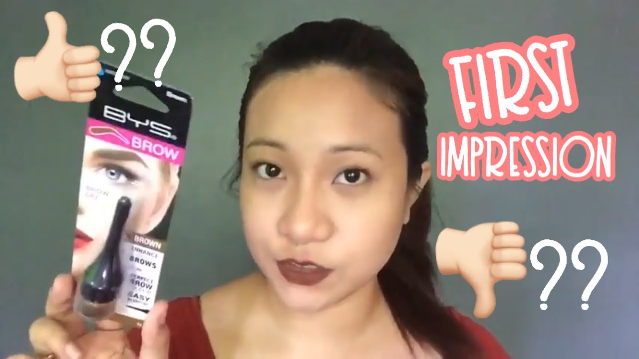 BYS EYEBROW GEL • FIRST IMPRESSION 🤔 - YouTube