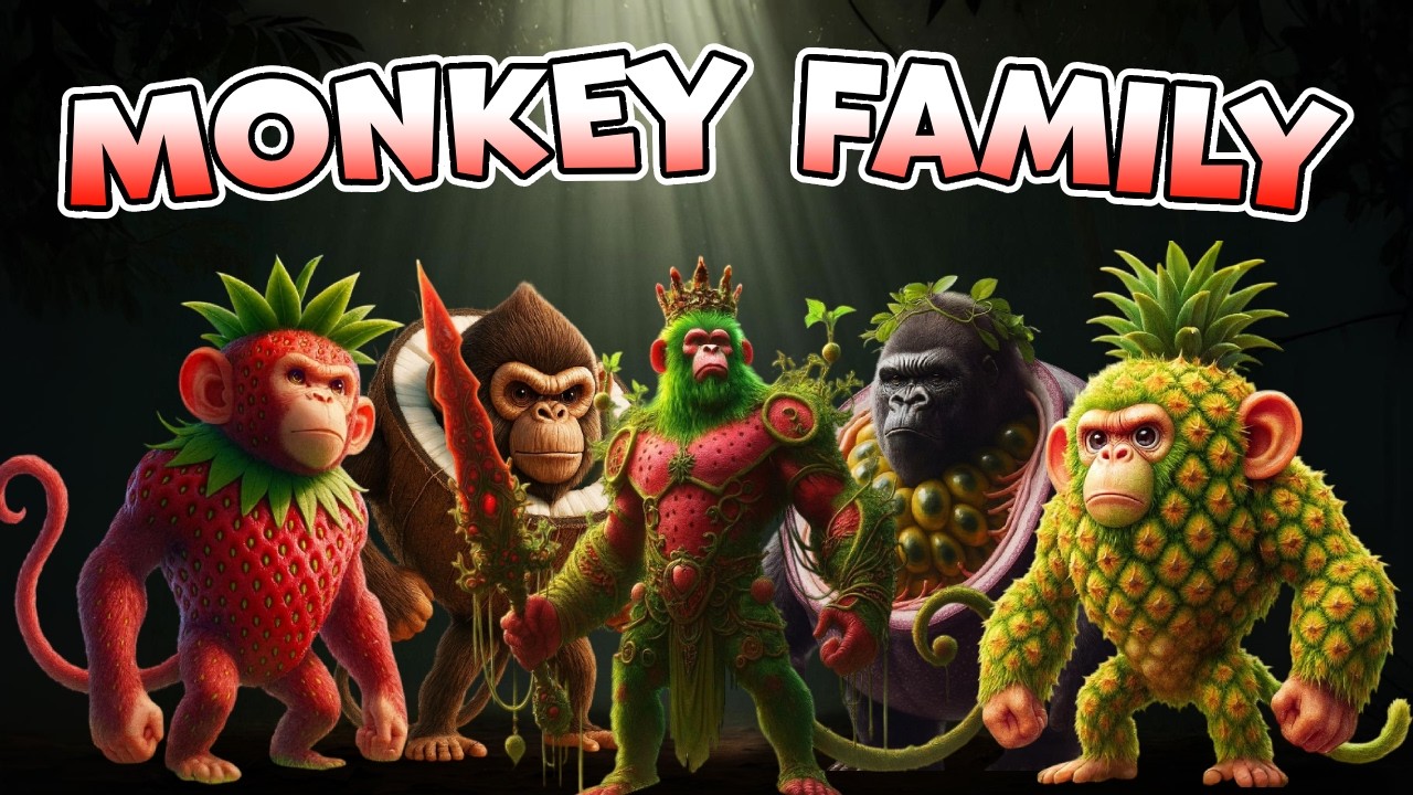 All MONKEY FAMILY Italian Brainrot Animals Meme - YouTube