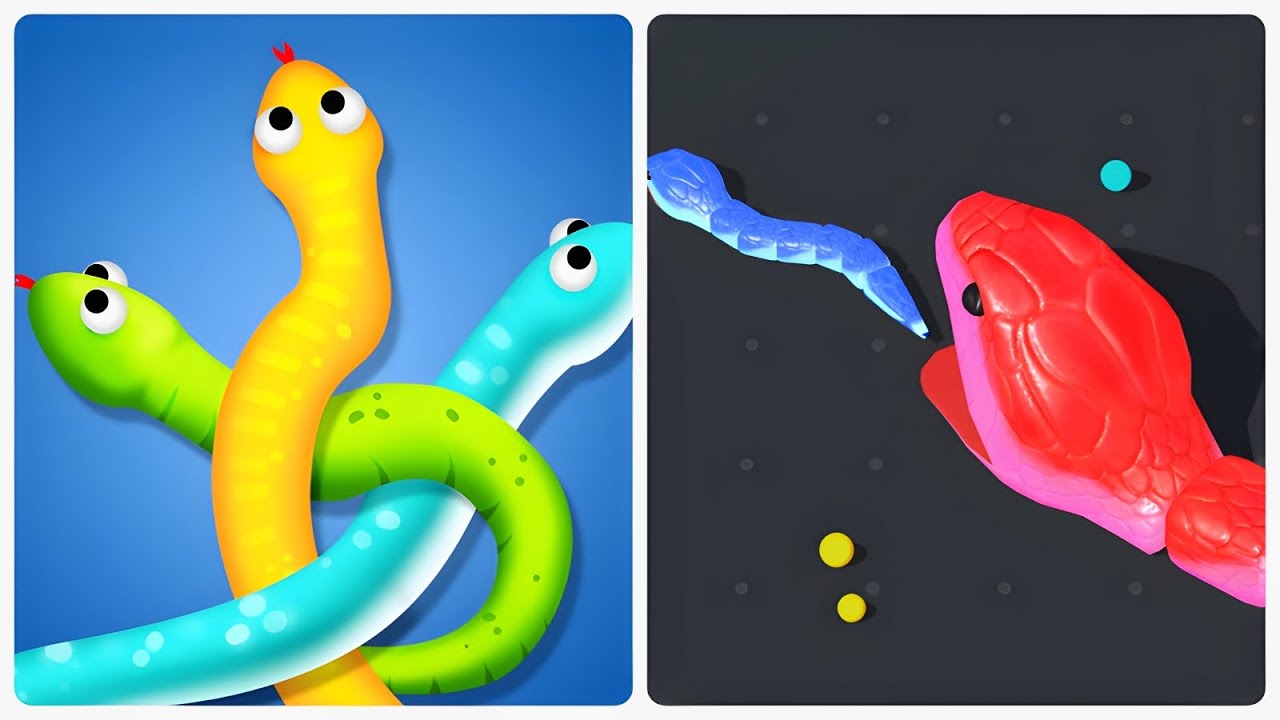 Snake Clash.io VS Snake Master 3D - All Max Android Gameplay - YouTube