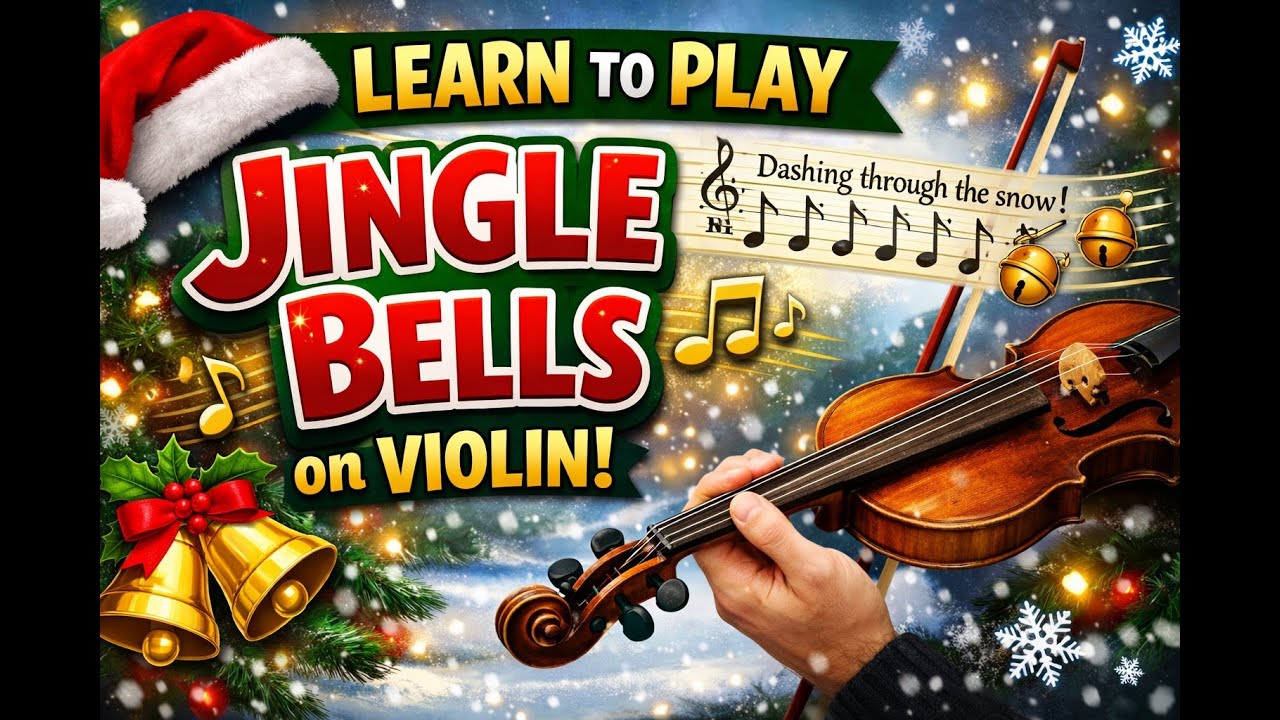 Jingle Bells Violin Tutorial For Beginners - YouTube